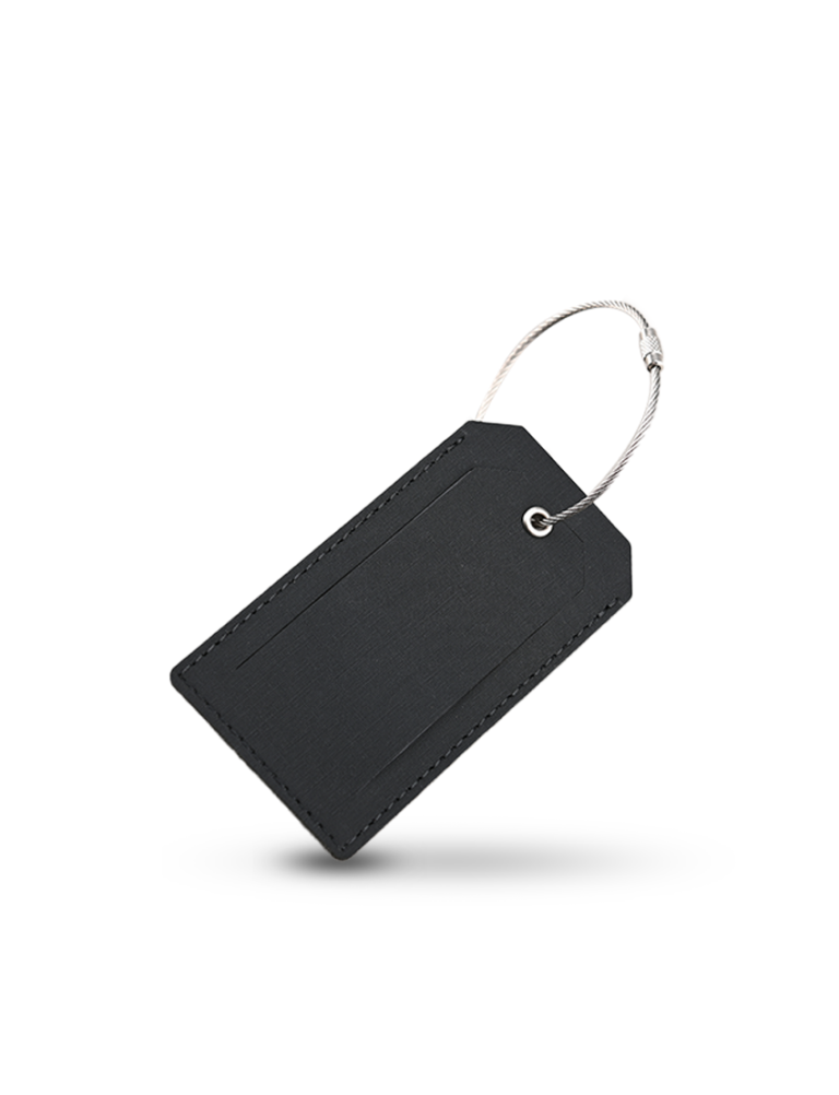 LUGGAGE TAG - Durable RCS PU Luggage Tag With Secure Wire Cable Loop ...